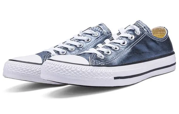 CONVERSE Chuck Taylor All Star Metallic Low Top Sneakers - Goldblue