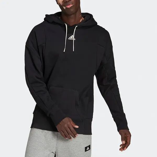Adidas Logo Printing Hooded Long Sleeve Hoodie