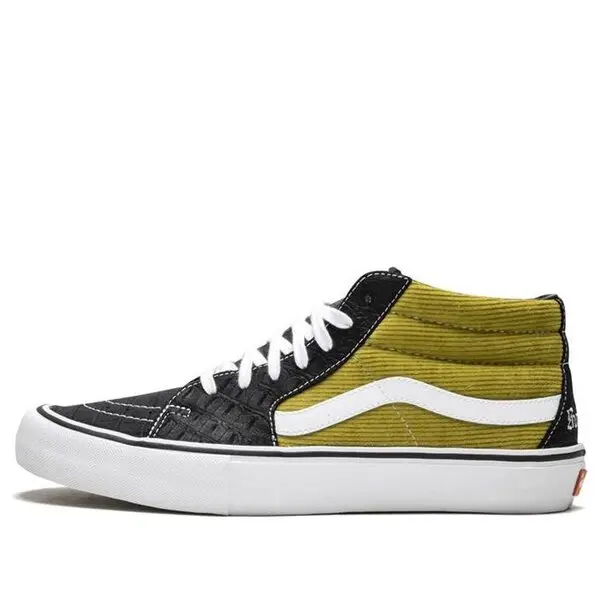 VANS Supreme Sk8-mid Pro 'corduroy Croc' Sneakers - Yellow