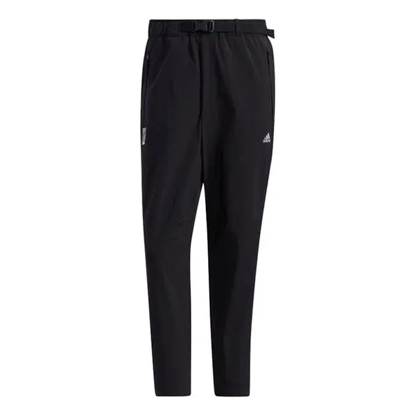 Adidas Wj Pnt Wv Lt Series Woven Solid Color Casual Sports Pants - Black