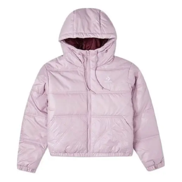 CONVERSE Hooded Puffer Jacket - Pink