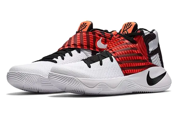Nike Kyrie 2 Crossover High Top Sneakers - White/red/black