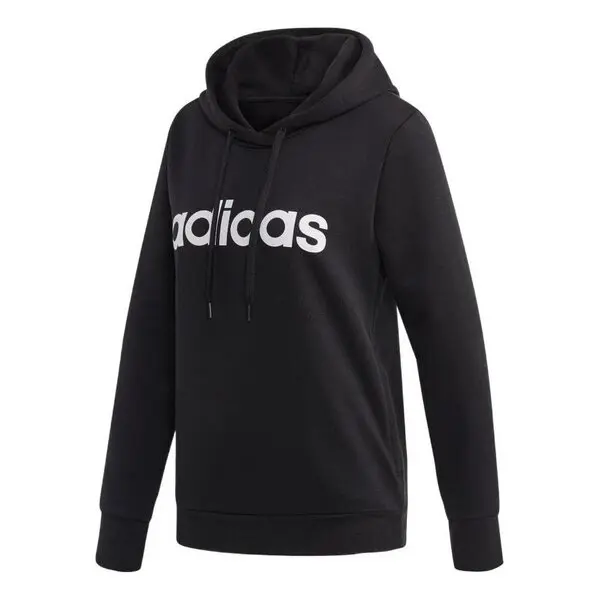 Adidas Essentials Linear Pullover Hoodie - Black