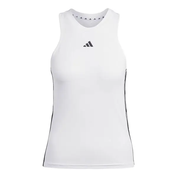 Adidas Aeroready Train Essentials 3-stripes Tank Top - White/black