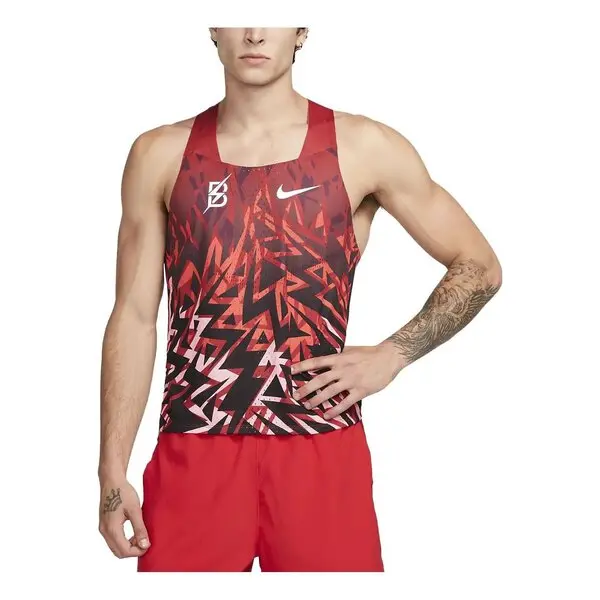 Nike Aeroswift Btc Running Vest - Red/multi-color