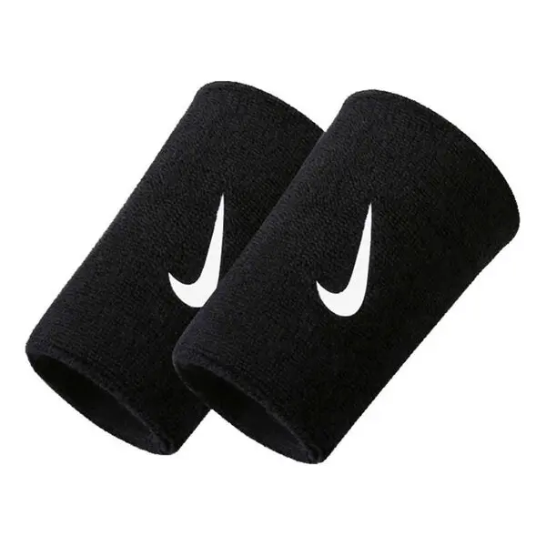 Nike Swoosh Doublewide Wristband - Black/white