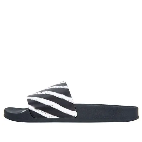 Off-White Graffiti Print Slides