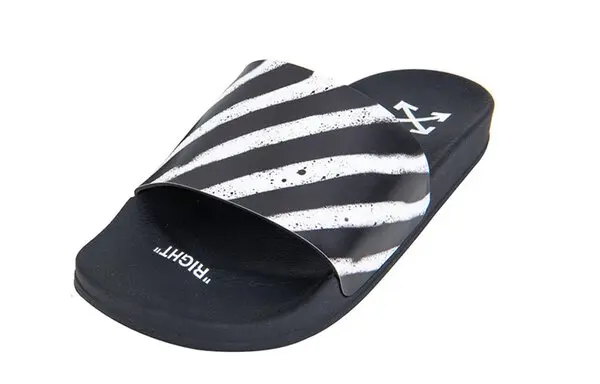 Off-White Graffiti Print Slides