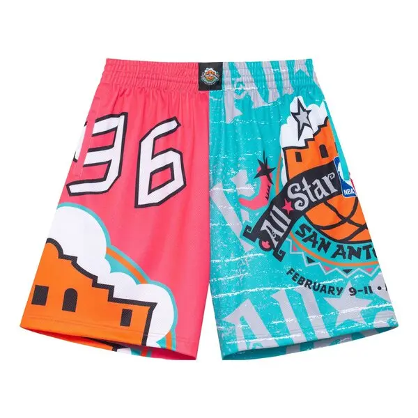 Mitchell & Ness Nba X Jumbotron 3.0 All Star 1996 Shorts - Blue/pink