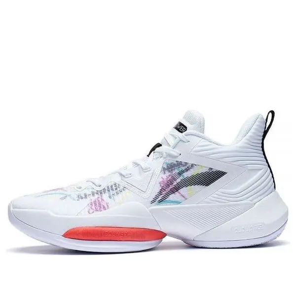 LI-NING Power Mid Sneakers - White/red/black