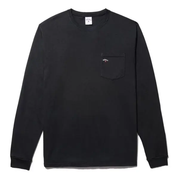 NOAH Classic Long Sleeve Pocket T-shirt - Black