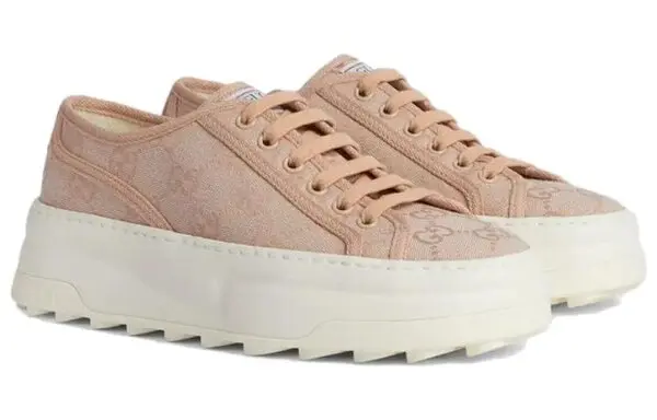 Gucci Gg Canvas Platform Sneakers - Neutral
