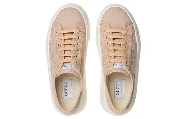 Gucci Gg Canvas Platform Sneakers - Neutral