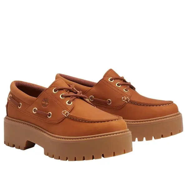 Timberland Stone Street Platform Boat Shoe - Rust Nubuck