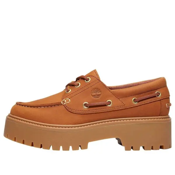Timberland Stone Street Platform Boat Shoe - Rust Nubuck