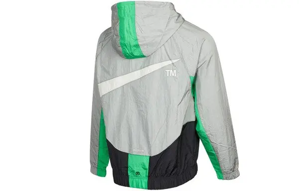 Nike Swoosh Hooded Woven Jacket - Grey