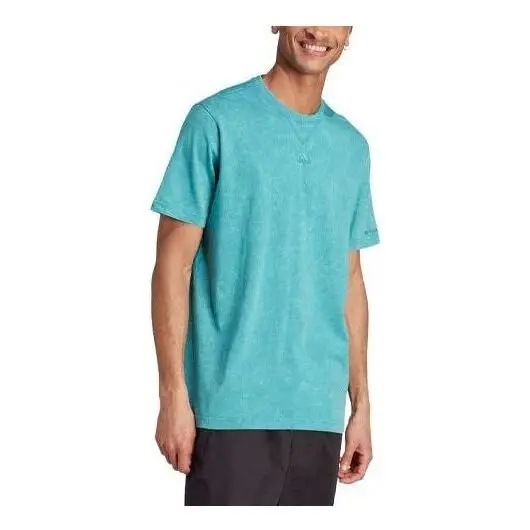 Adidas All Szn Garment-wash Logo T-shirts - Blue