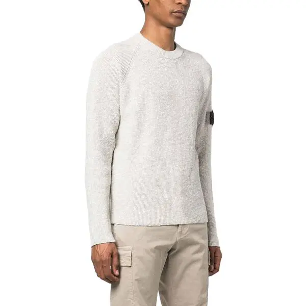 Stone Island Logo Patch Knitted Jumper