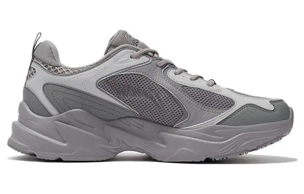 LI-NING Dark" Lace Up Sneakers - Grey