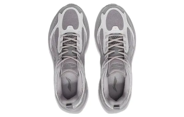 LI-NING Dark" Lace Up Sneakers - Grey