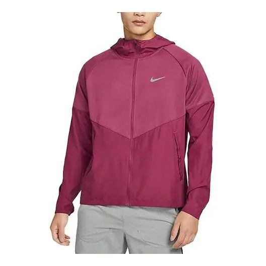 Nike Windrunner Repel Running Jacket - Red/multi-color