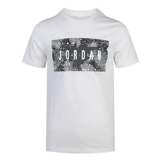 JORDAN Poolside Floral Graphic T-shirt - White