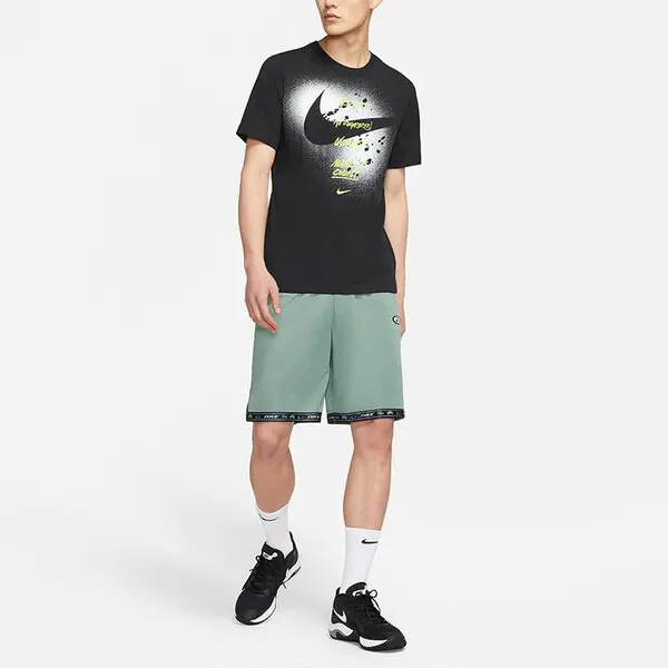 Nike Graphic Print Crewneck T-shirt - Black