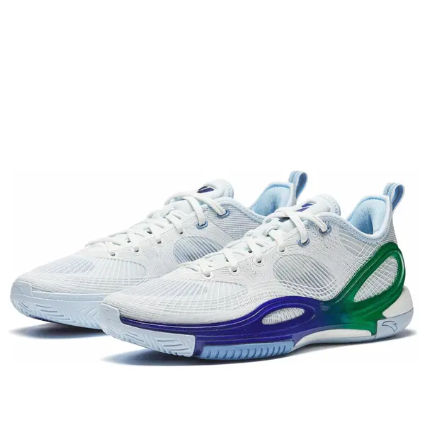 ANTA Splash Sneakers - White/blue/green