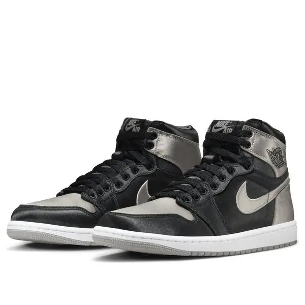 JORDAN 1 Retro High Og Satin Shadow Sneakers - Black/medium Grey-white