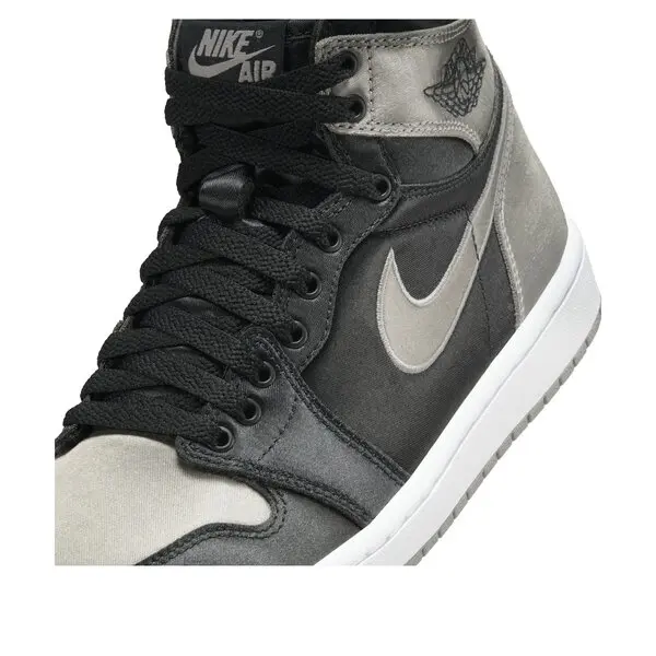JORDAN 1 Retro High Og Satin Shadow Sneakers - Black/medium Grey-white