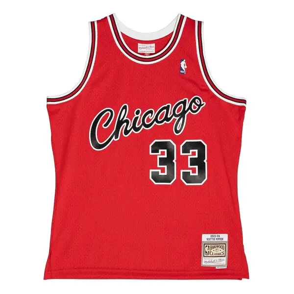 Mitchell & Ness X Nba Chicago Bulls Scottie Pippen 2003-04 Jersey - Red