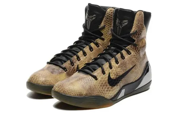 Nike Kobe High Ext Qs Snakeskin High Top Sneakers - Black/black