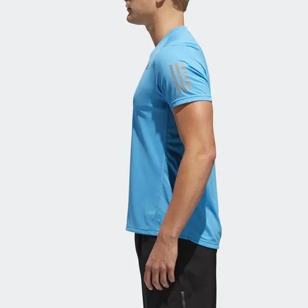 Adidas Own The Run Sports Short Sleeve Tee - Blue