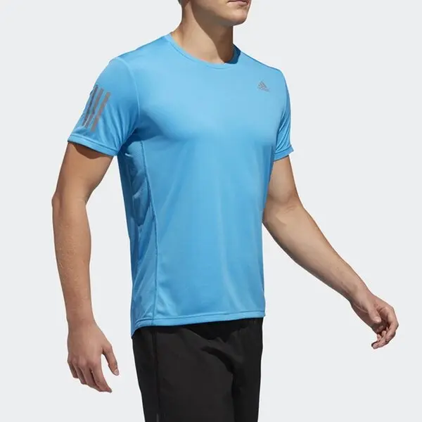 Adidas Own The Run Sports Short Sleeve Tee - Blue