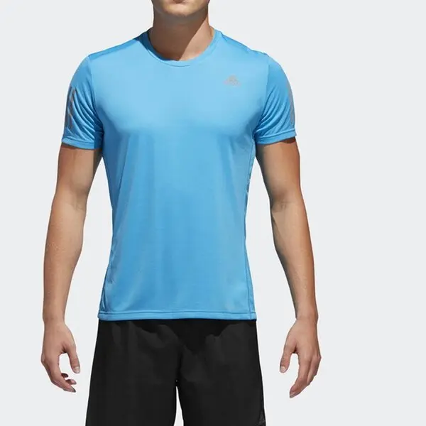 Adidas Own The Run Sports Short Sleeve Tee - Blue