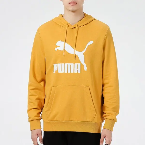 PUMA Classics Logo Printing Pullover Sports Hoodie