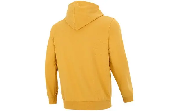 PUMA Classics Logo Printing Pullover Sports Hoodie - Yellow
