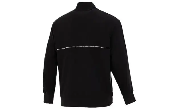 PUMA Stand Collar Logo Track Jacket - Black