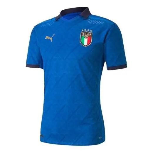 PUMA Italy Home Match Shirt 2020-2021 - Blue