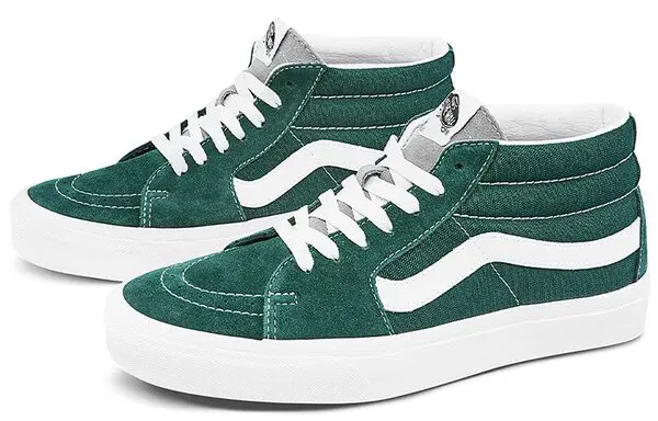 VANS Sk8-mid Classic Mid-top Lace-up Casual Sneakers - Green