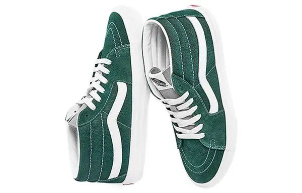 VANS Sk8-mid Classic Mid-top Lace-up Casual Sneakers - Green