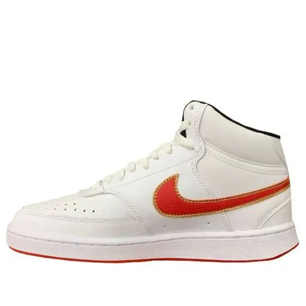 Nike Court Vision Mid Sneakers - White/red