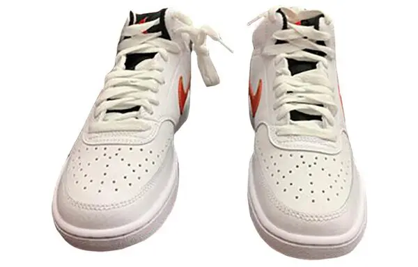 Nike Court Vision Mid Sneakers - White/red