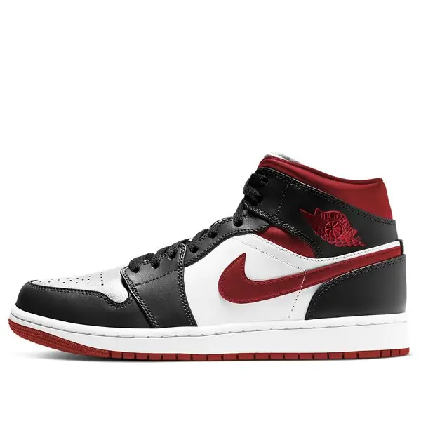 JORDAN 1 Mid "black White Gym Red - White/gym Red/black