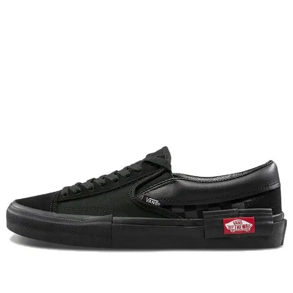 VANS Slip-on Cap Checkerboard Sneakers - Black