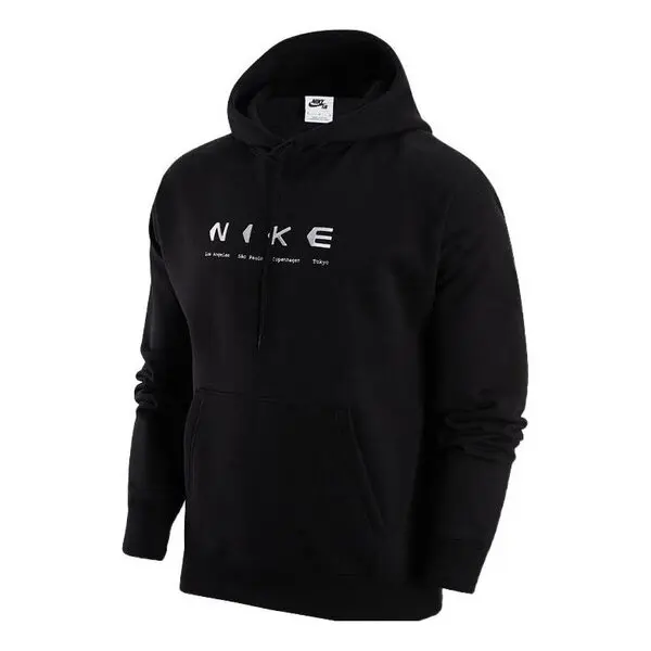 Nike Fleece Pullover Hoodie - Black/multi-color