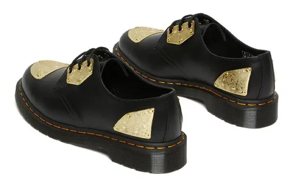 Dr. Martens 1461 "king Nerd" Oxford Shoes With Gold Tone Embellishments