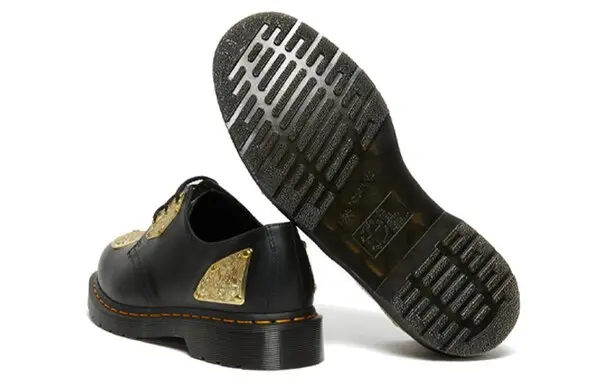Dr. Martens 1461 "king Nerd" Oxford Shoes With Gold Tone Embellishments