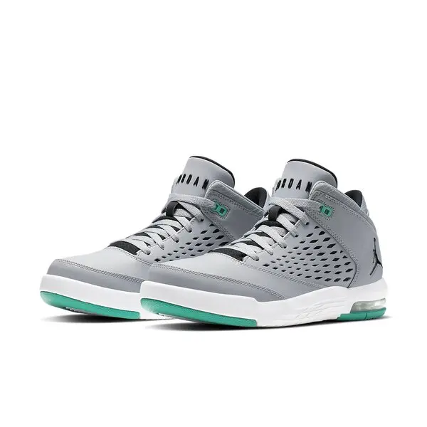 JORDAN Air Flight Origin 4 Mid Top Sneakers - Grey/green