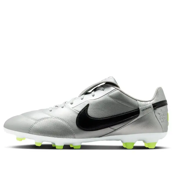 Nike Premier 3 Fg Metallic Silver Football Boots - Metallic Silver/volt/black